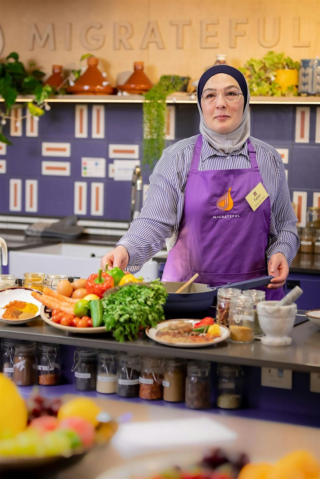 Syrian Cookery Class With Faten |Veg Friendly| LONDON | Cookery School | Migrateful